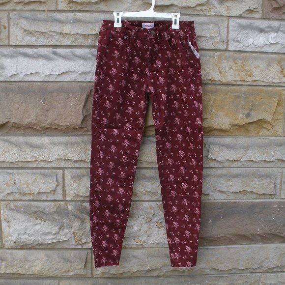 BONGO | Pants & Jumpsuits | Bongo Rose Print Pants Junior Size 7 | Poshmark